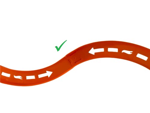 Hot Wheels Curve Tracks Expansion Packs ~ Includes 8 Curved Track Pieces & 4 Connectors ~ 10" Long