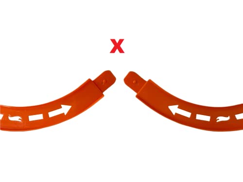 Hot Wheels Curve Tracks Expansion Packs ~ Includes 8 Curved Track Pieces & 4 Connectors ~ 10" Long