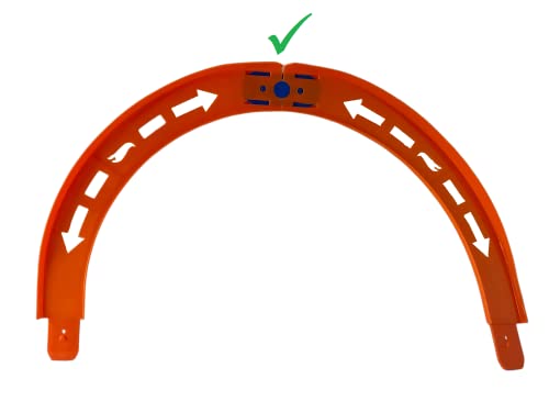 Hot Wheels Curve Tracks Expansion Packs ~ Includes 8 Curved Track Pieces & 4 Connectors ~ 10" Long