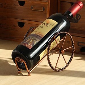 CdyBox Retro Artillery Shape Red Wine Bottle Holder Metal Furnishing Craft