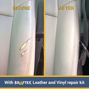 Leather and Vinyl Repair Kit. Repairs and Touch Ups [Restore Scratches, Stains and Cracks] to Any Colored Couches, Car Seats, Shoes, Handbags Or Dashboards. Easily Match Colors with 5 Leather Shades