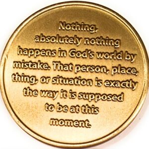 Acceptance is The Answer Beach Sunrise Bronze AA Medallion Chip Page 449 417