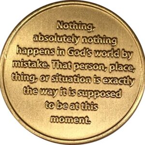 Acceptance is The Answer Beach Sunrise Bronze AA Medallion Chip Page 449 417