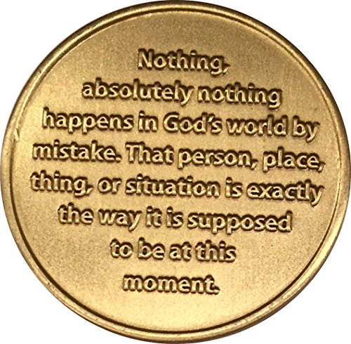 Acceptance is The Answer Beach Sunrise Bronze AA Medallion Chip Page 449 417