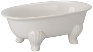 bia cordon bleu 10" x 6" x 3.5" porcelain bathtub dish, white