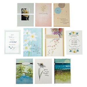 hallmark sympathy cards assortment pack (10 condolence cards with envelopes)