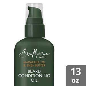 SheaMoisture Beard Conditioning Oil for a Full Beard Maracuja Oil and Shea Butter to Moisturize and Soften Beards 3.2 oz