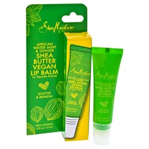 sheamoisture african water mint & ginger | shea butter lip balm | 0.5 oz