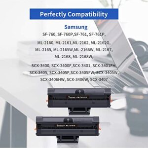 MIROO Compatible Toner Cartridge Replacement for Samsung MLT-D101S MLTD101S 2 Black,Use on Samsung SCX-3405W ML-2165W SCX-3405FW ML-2161 ML-2166W ML-2160 ML-2165 SCX-3400 SCX-3401FH SF-761P Printer