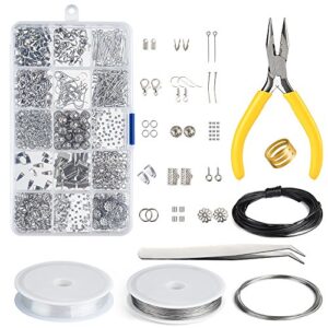 kuuqa jewelry making kit jewelry findings starter kit jewelry beading making and repair tools kit