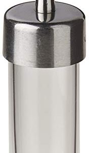 Viski Bitters Bottle with Stainless Steel Dasher Top Liquor Pourers, 6 oz, Clear