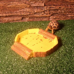 senzeal reptile food dish terrarium water bowl resin tortoise food feeding bowl for lizard, gecko, bearded dragon, chameleon