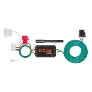 curt 56378 vehicle-side custom 4-pin trailer wiring harness, fits select honda odyssey , black