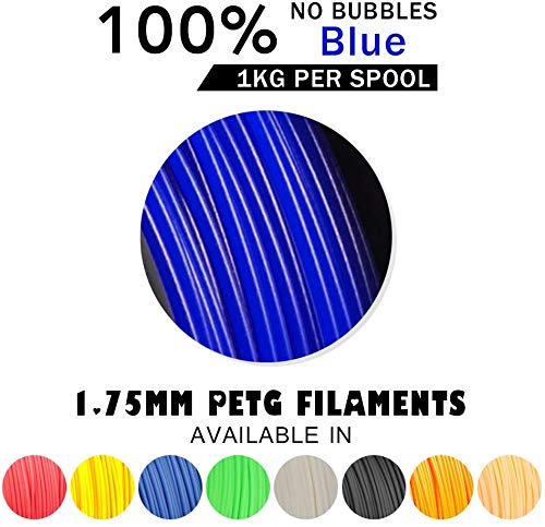 SUNLU PETG 3D Printer Filament, PETG Filament 1.75mm Dimensional Accuracy +/- 0.02 mm, 1 kg Spool, PETG Blue