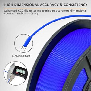 SUNLU PETG 3D Printer Filament, PETG Filament 1.75mm Dimensional Accuracy +/- 0.02 mm, 1 kg Spool, PETG Blue