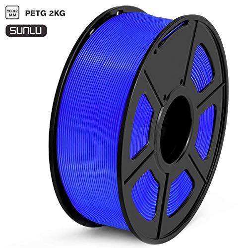 SUNLU PETG 3D Printer Filament, PETG Filament 1.75mm Dimensional Accuracy +/- 0.02 mm, 1 kg Spool, PETG Blue