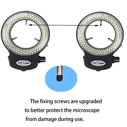 LED-144-ZK Black Adjustable 144 LED Ring Light Illuminator for Stereo Microscope (144 LED Ring Light)