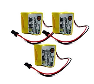 3pc replacement litonia elb-b002 battery emergency light 3.6v 2.2ah nicd elbb002