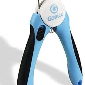 gonicc Dog & Cat Pets Nail Clippers and Trimmers - with Safety Guard to Avoid Over Cutting, Free Nail File, Razor Sharp Blade - Professional Grooming Tool for Pets