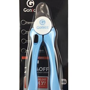 gonicc Dog & Cat Pets Nail Clippers and Trimmers - with Safety Guard to Avoid Over Cutting, Free Nail File, Razor Sharp Blade - Professional Grooming Tool for Pets