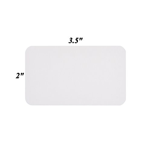 BLUECELL 200pcs White Color Paper Message Business Gift Card Word Card 3.5 x 2 inches (White)