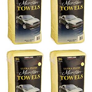 Kirkland Signature Ultra High Pile Premium Microfiber Towels, 36 Pack 16x16 4 Pack