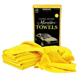 Kirkland Signature Ultra High Pile Premium Microfiber Towels, 36 Pack 16x16 4 Pack