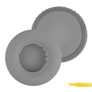 geekria quickfit replacement ear pads for akg k550, k551, k553 mkii headphones earpads, headset ear cushion repair parts (grey)