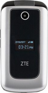 zte cymbal 4g lte speed "verizon prepaid" cell phone - silver