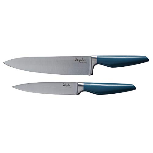 Ayesha Curry Japanese 2 Piece Cooking Knife Set, Twilight Teal