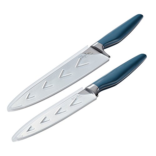 Ayesha Curry Japanese 2 Piece Cooking Knife Set, Twilight Teal