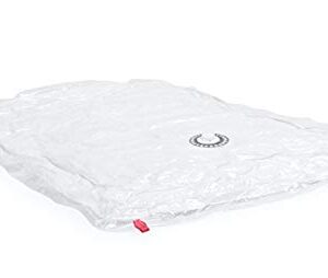 Compactor Aspispace Space Saving Large Vacuum Storage Bag for 1 Double Duvet 80 x 100cm-Pack of 2, L, Clear, 2 Pack