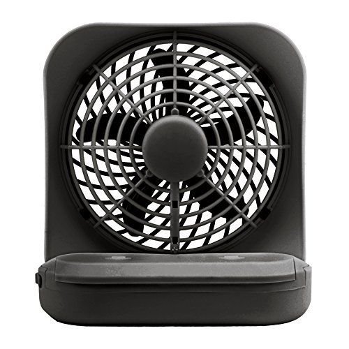 O2Cool FD05004BLK 5" Black 2 Speed Battery Operated Camping Fans - Quantity 22