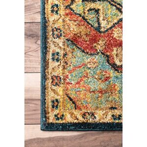 nuLOOM Tabetha Tribal Medallion Area Rug, 4' x 6', Green