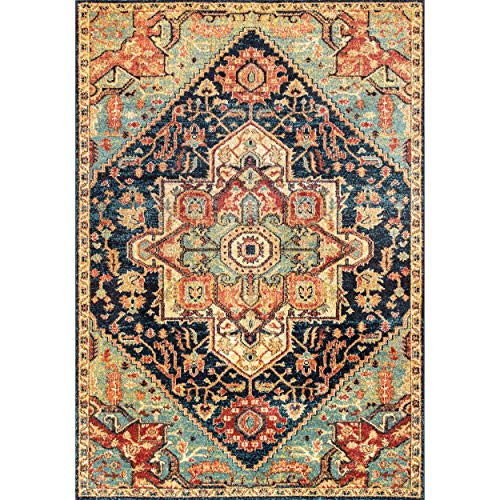 nuLOOM Tabetha Tribal Medallion Area Rug, 4' x 6', Green