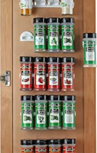 Spice Rack 36 Spice Gripper- Spice Racks Strips Cabinet Cabinet Door - Use Spice Clips for Spice Organizer - Stick or Screw Spice Storage Spice Clips