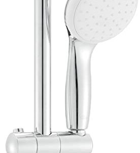 Grohe 2759810E Tempesta Classic 100 Spray Shower Rail Set, Starlight Chrome