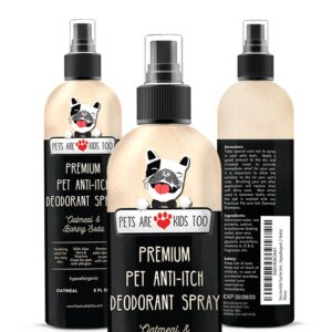 premium pet anti itch spray & scent freshener! quality ingredients & hypoallergenic! soothes dogs & cats hot spots, itchy, dry, irritated skin! reduces odor & allergy relief! smells amazing! (1 btl)