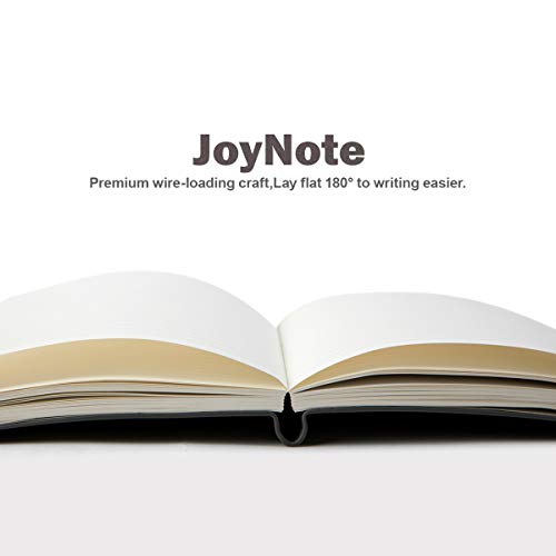 JoyNote Ruled Notebooks Journal, A5 Classic Softcover Notebook with Pen Holder, Thick Paper Gray Soft Cover Journal, 96 Sheets/192 Pages, 5.75 x 8.25 inches