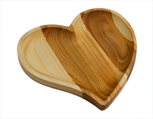 Wooden Serving Tray Plate - Heart Shape - Best Romantic Idea For Everyone You Love - Unique and Handmade - Great Surprise For Valentine Day - Made by SPL Woodcraft Ukraine