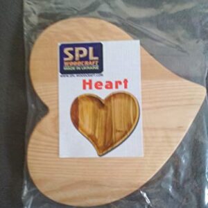 Wooden Serving Tray Plate - Heart Shape - Best Romantic Idea For Everyone You Love - Unique and Handmade - Great Surprise For Valentine Day - Made by SPL Woodcraft Ukraine