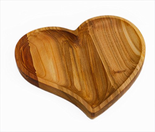 Wooden Serving Tray Plate - Heart Shape - Best Romantic Idea For Everyone You Love - Unique and Handmade - Great Surprise For Valentine Day - Made by SPL Woodcraft Ukraine