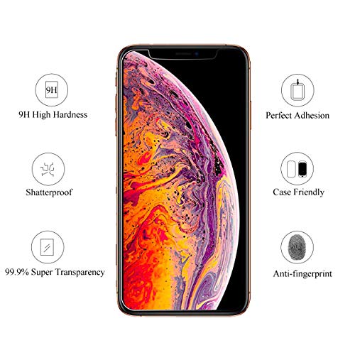 Ailun for Apple iPhone 11 Pro/ Xs/ X Screen Protector,3 Pack,5.8 Inch Display,Tempered Glass 2.5D Edge Work Most Case[NOT for iPhone 11,6.1 inch]