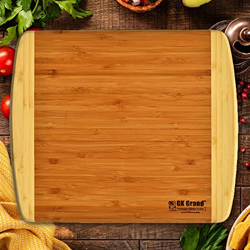 Grammy Gift - Grammy’s Kitchen Where Great Meals Sweet Treats & Loving Memories are made - Engraved 2-Tone Bamboo Cutting Board Grandma Christmas Birthday Mothers Day For Decor & Usage (11.5x13.5)