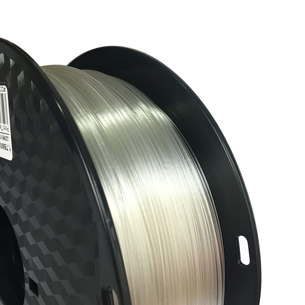 Transparent PC Filament 1.75mm 3D Printer Filament Dimensional Accuracy +/- 0.05mm, 1KG Spool (2.2LBS), 3D Printing Polycarbonate Material