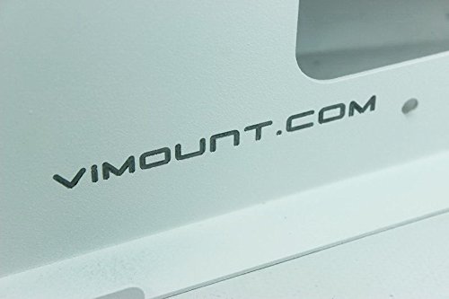 ViMount Wall Mount Metal Holder Compatible with Playstation 4 PS4 PRO Version in White Color