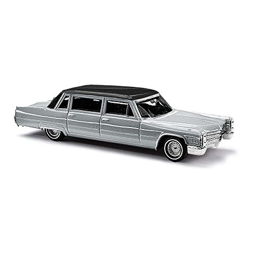 Busch 42958 Cadillac 66 Limo Silver HO Scale Model Vehicle