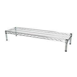 shelving inc. 24" d x 72" w chrome wire shelving with 1 shelf