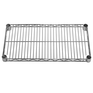 Shelving Inc. 12" d x 24" w Chrome Wire Shelving with 3 Tier Shelves, Weight Capacity 800lbs Per Shelf