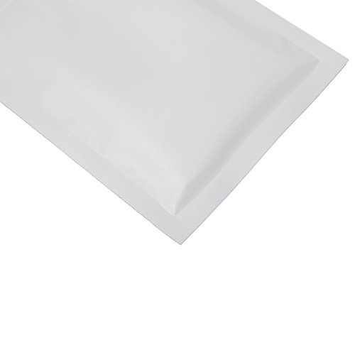 Double-Sided Matte Colored Flat Foil QuickQlick™ Zip Seal Sample Food Safe Packaging Powdered Storage Bags (1.5oz, Matte White)